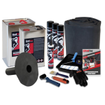 EPDM pakket compleet 3,66 x 9,00 m (32,94m²) met onderuitloop - Zink24.nl